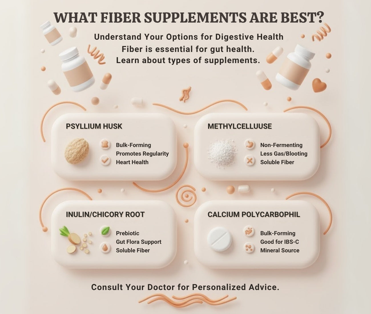 Best Fiber Supplements: Psyllium, Inulin & More – Crown Harvest